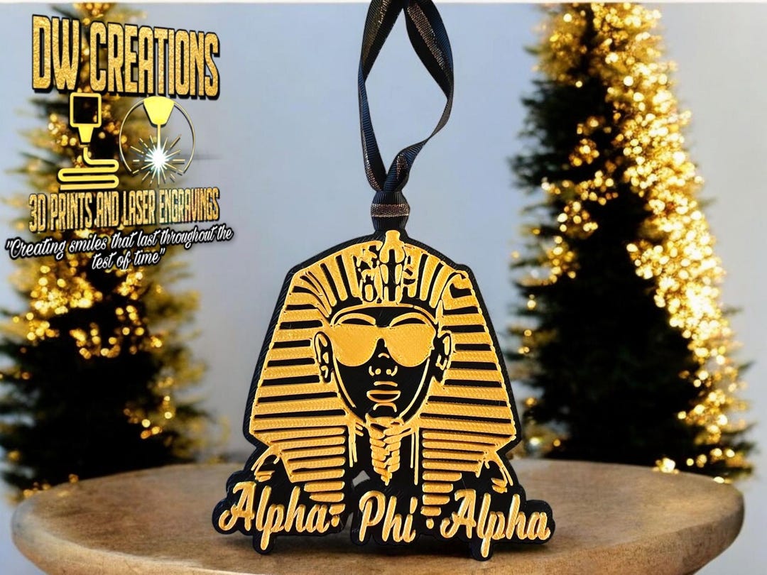 Alpha Phi Alpha Fraternity Christmas Ornament - Handcrafted Greek ...