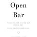 Minimalist Open Bar Wedding Printable Sign Modern Bar Sign Editable DIY ...