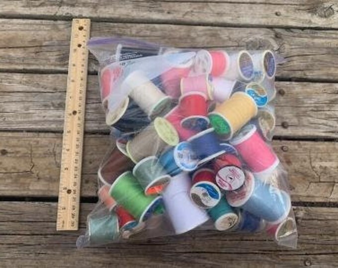 Bag of Thread Spools, Many Colors - Etsy