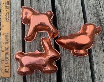 Copper Rabbit Molds - Etsy