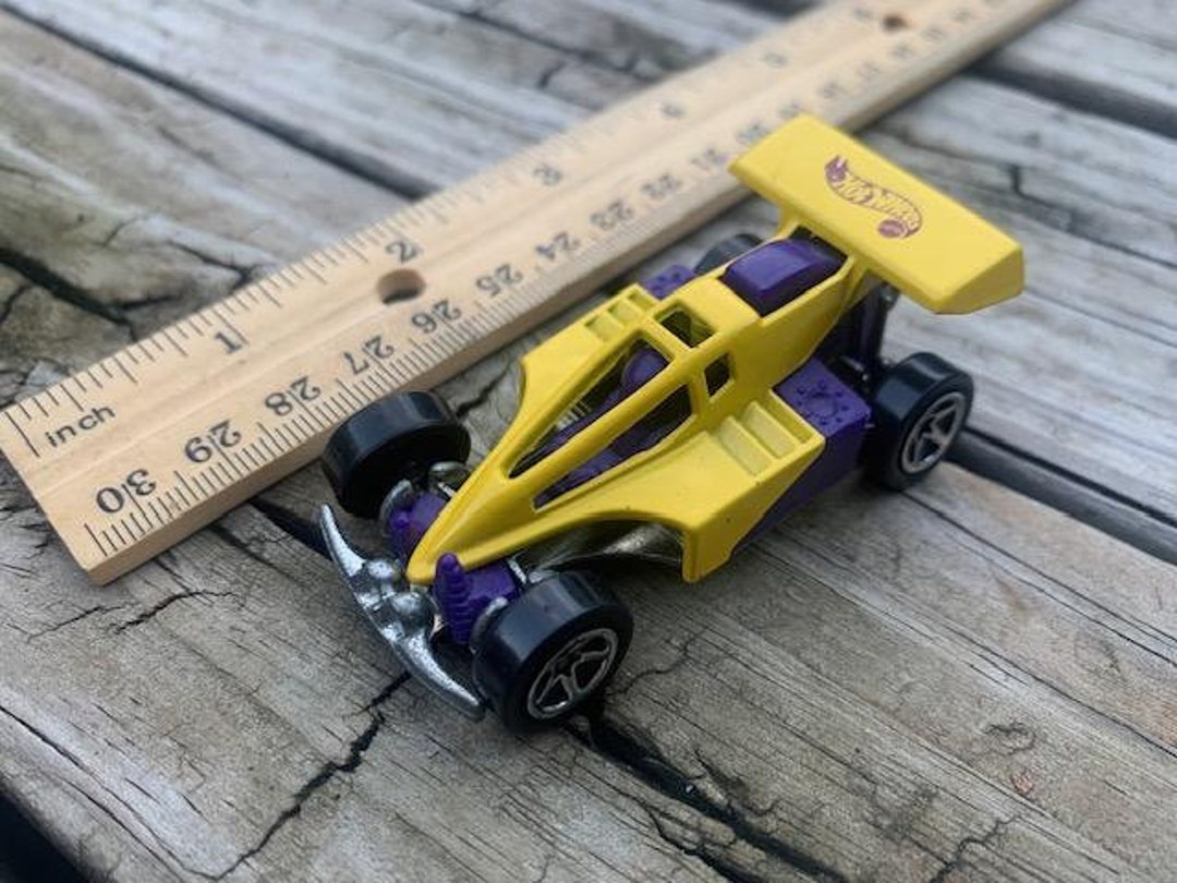 1991 Hot Wheels Yellow Race Car - Etsy