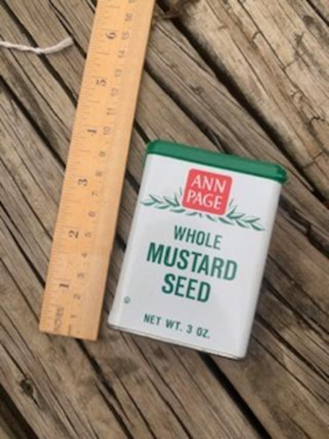 Vintage Ann Page Whole Mustard Seed 3 Oz. Metal Container - Etsy