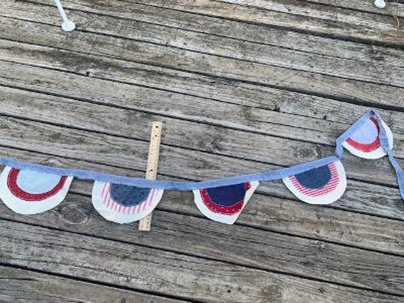 Banners & Signs Paper & Party Supplies Cloth Hand Made Patriotic Banner ...