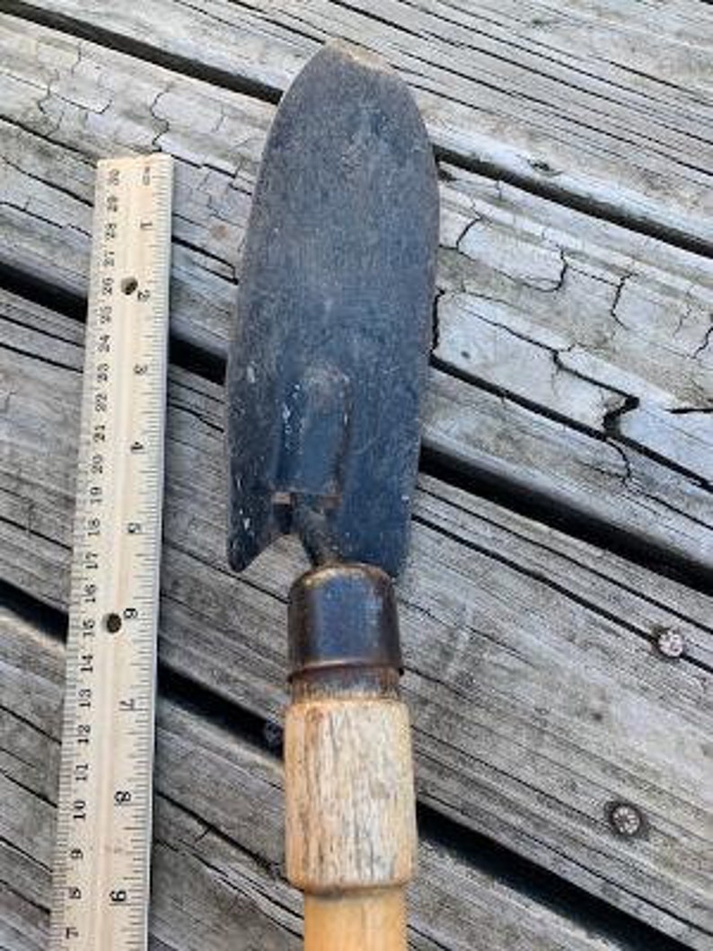 Vintage 14 Garden Spade With Wood Handle - Etsy