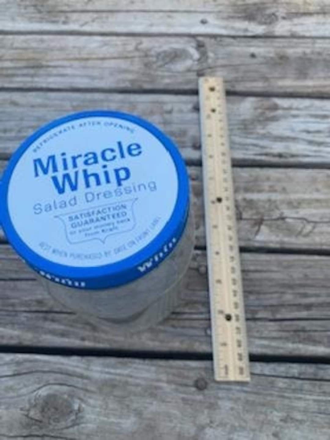 Vintage Miracle Whip Jar - Etsy