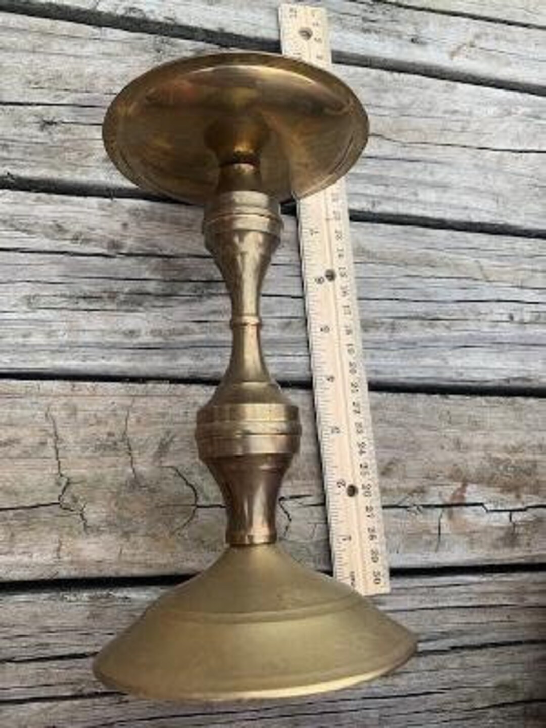 Vintage Brass Candle Holder - Etsy
