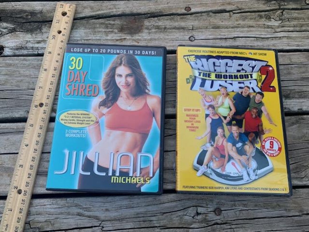 Set of 2 Biggest Loser/jillian Michaels Workout Dvds - Etsy