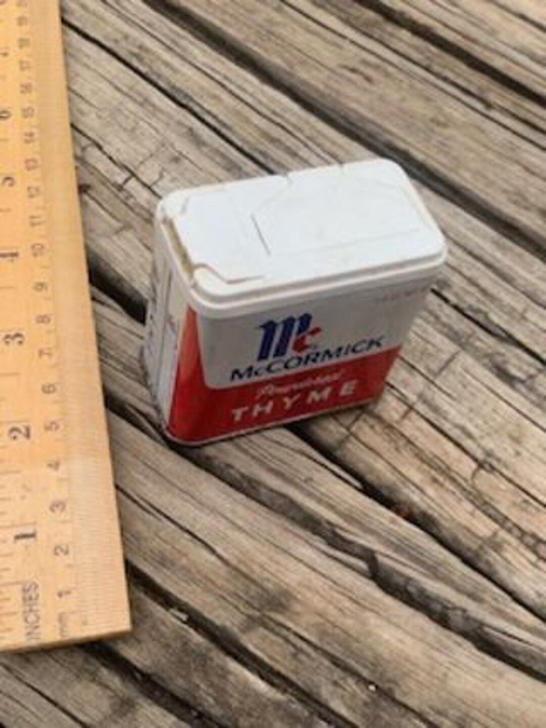 Vintage Mccormick Powdered Thyme Tin 7/8 Oz. Container (empty) - Etsy