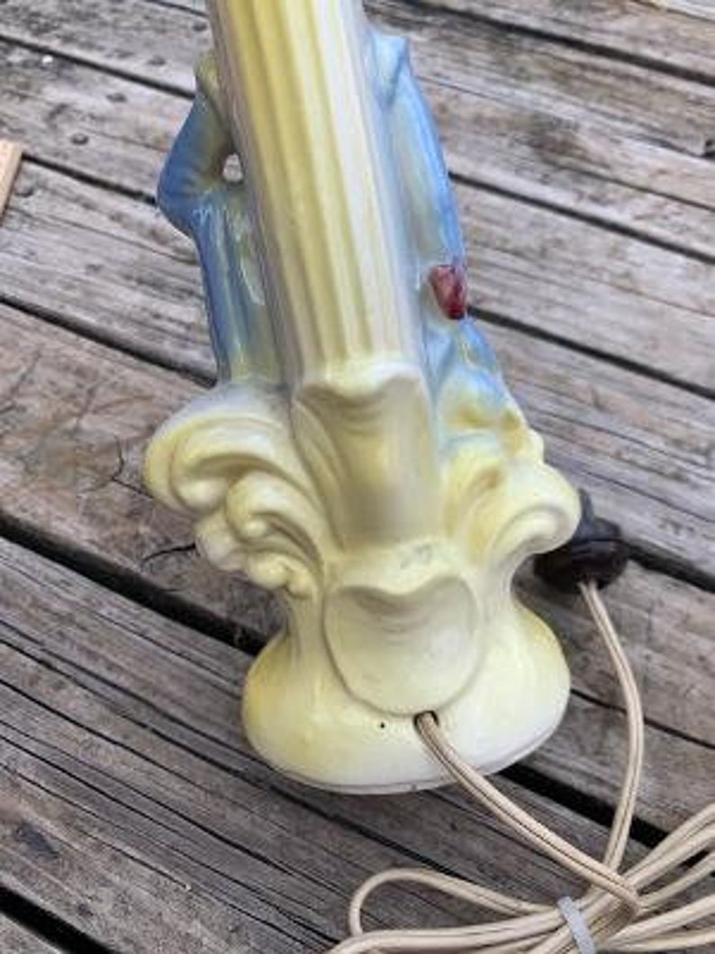 Vintage Blue Boy Lamp - Etsy