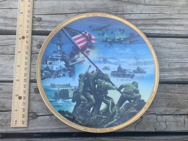 50th Anniversary World War II Commemorative Plate, Hamilton Collection ...