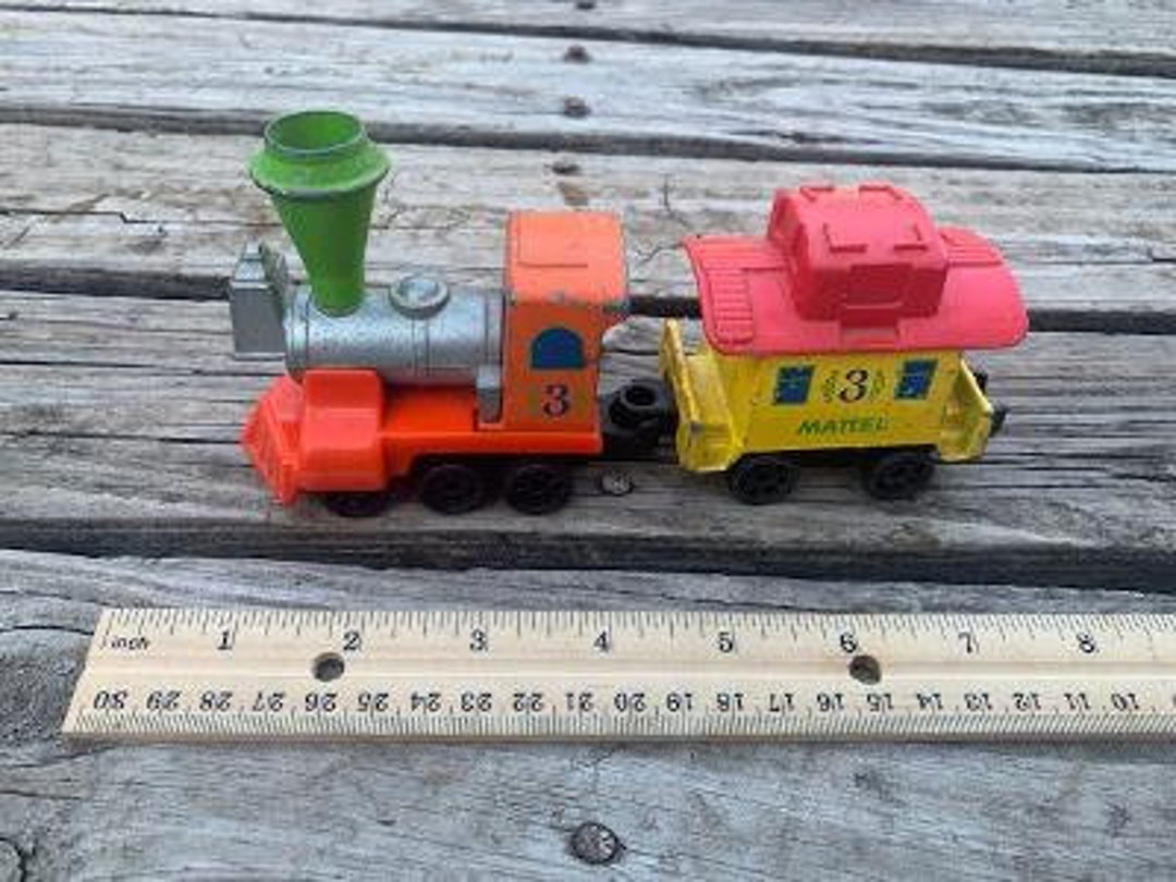 1980 Mattel First Wheels Train - Engine & Caboose - Etsy