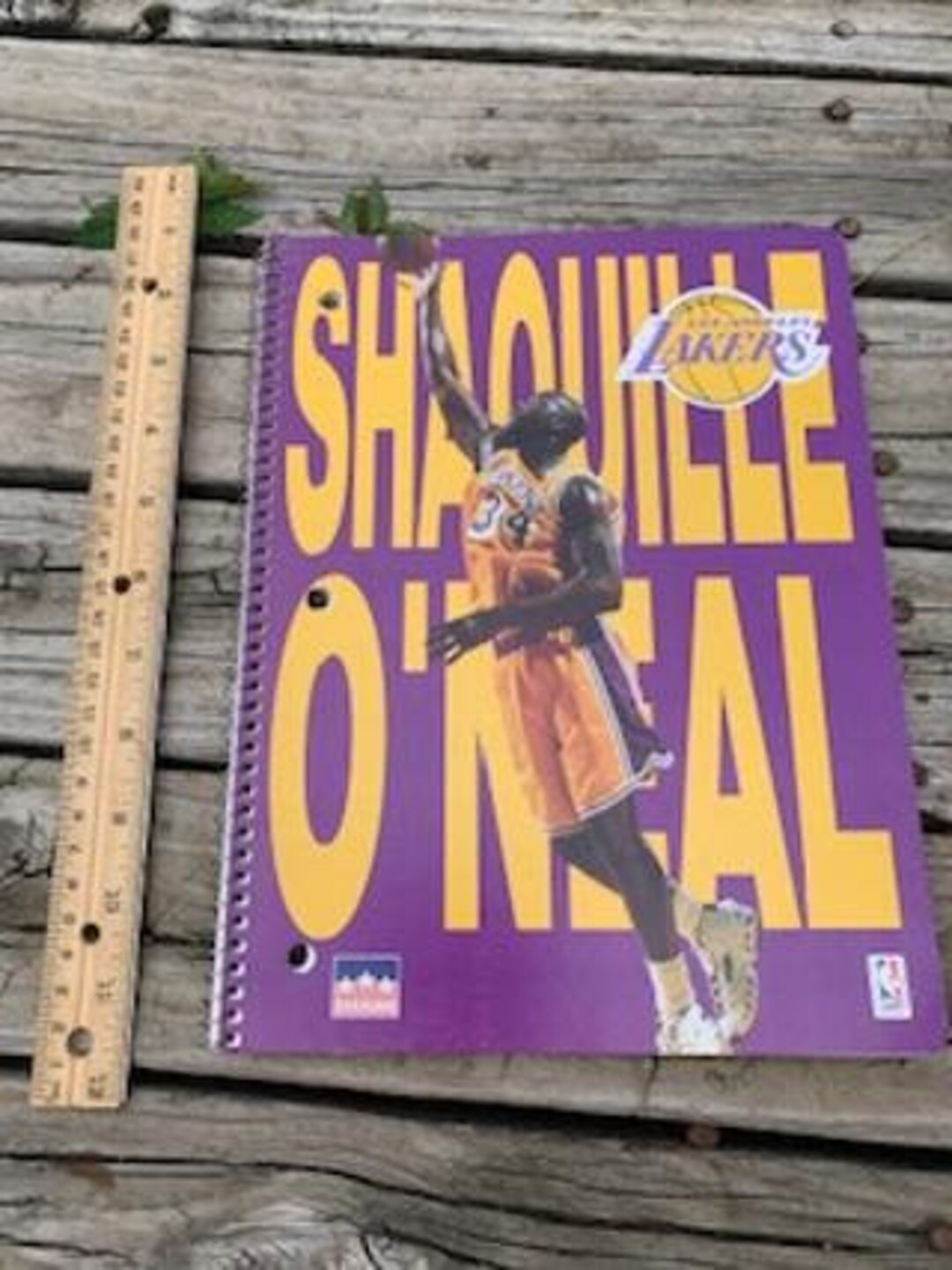 1997 Shaquille O'neal Los Angeles Lakers Spiral Notebook NBA Official ...