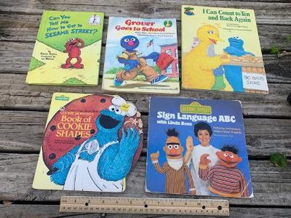 Set of 5 Vintage Sesame Street Books | Etsy