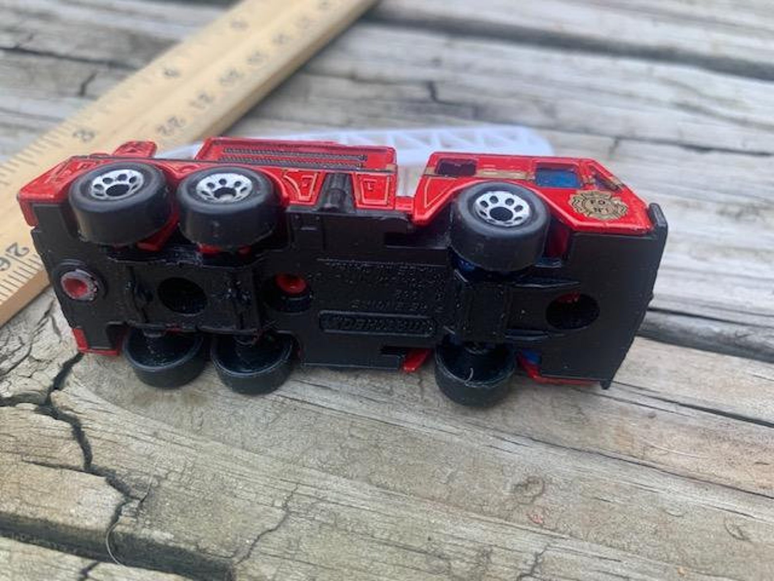 1982 Matchbox Red Fire Engine With Ladder - Etsy