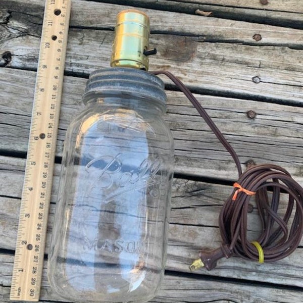 Mason Jar Lamp - Etsy