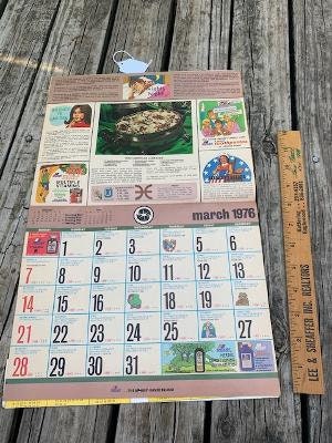 Vintage 1976 Bicentennial Calendar - Etsy