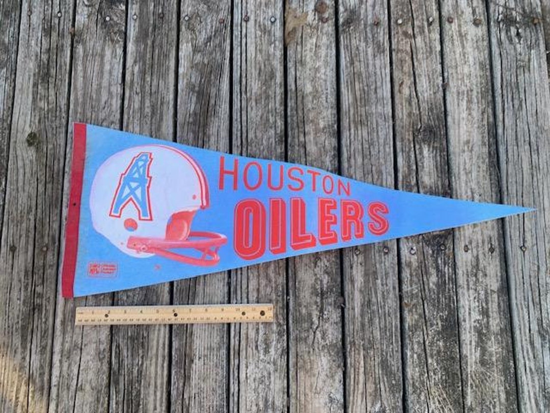 Vintage Houston Oilers Large Pennant - Etsy