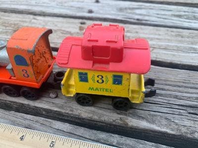1980 Mattel First Wheels Train Engine & Caboose - Etsy