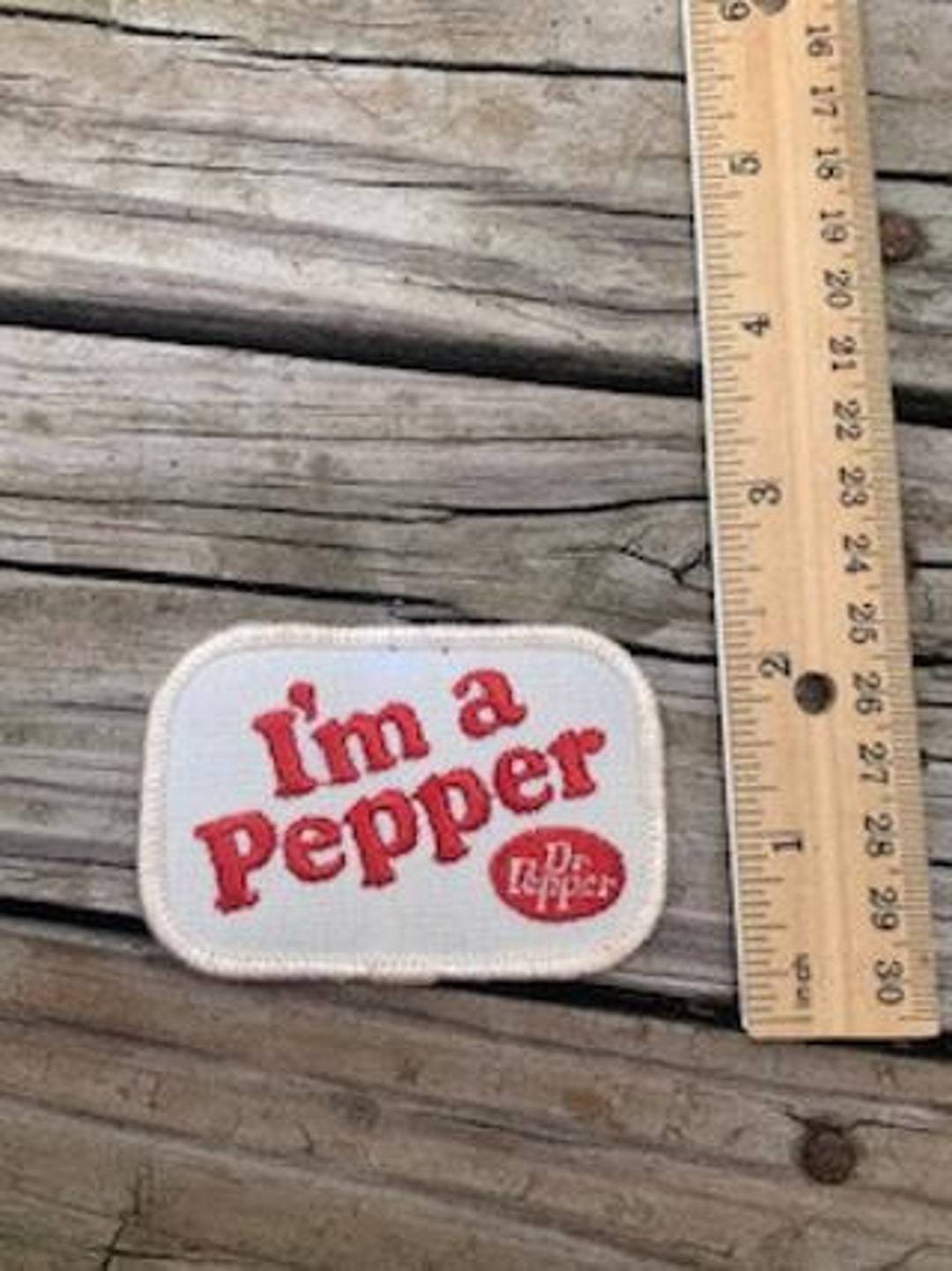 Vintage Embroidered I'm a Pepper Dr. Pepper Patch - Etsy