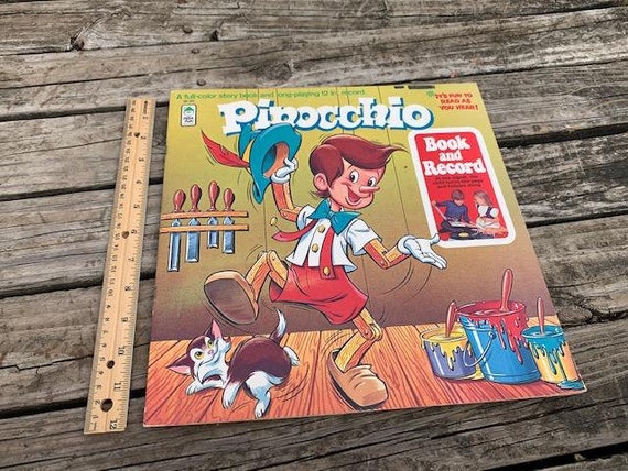 1971 Pinocchio Book & Record Album - Etsy