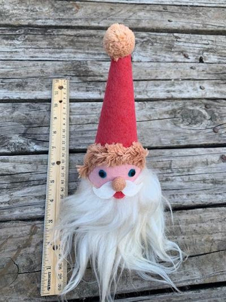 Vintage Felt Santa - Etsy