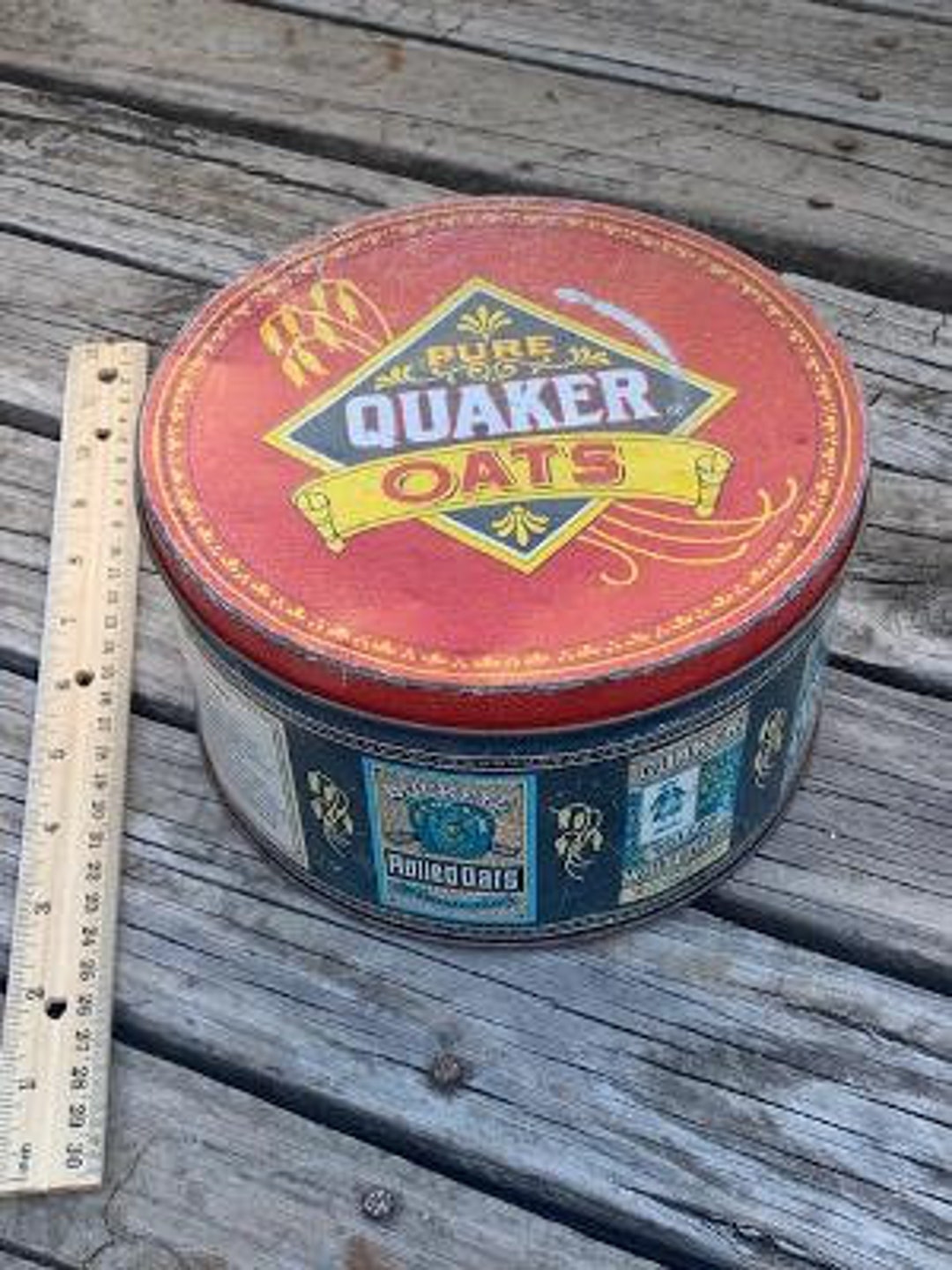 1983 Quaker Oats Tin - Etsy