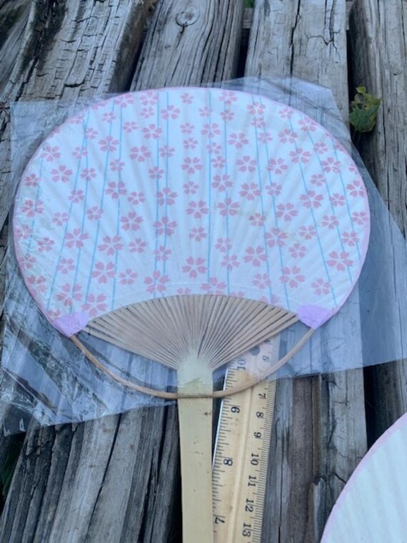 Set of 2 Vintage Hand Fans - Gem