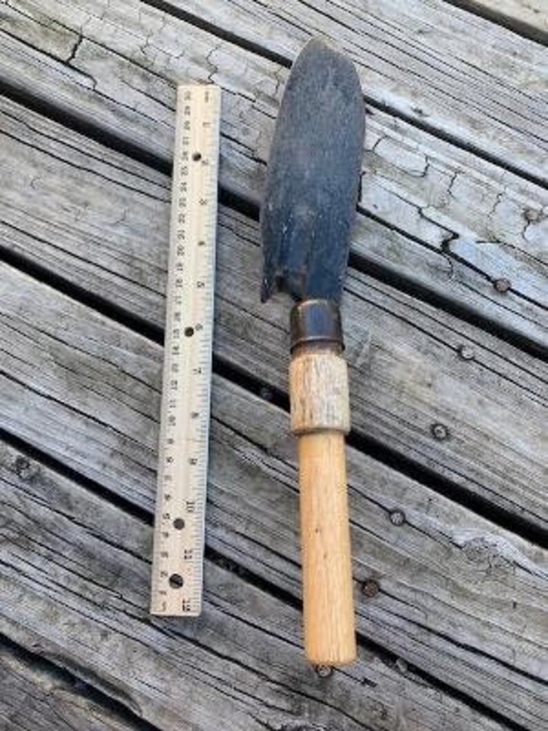 Vintage 14 Garden Spade With Wood Handle - Etsy