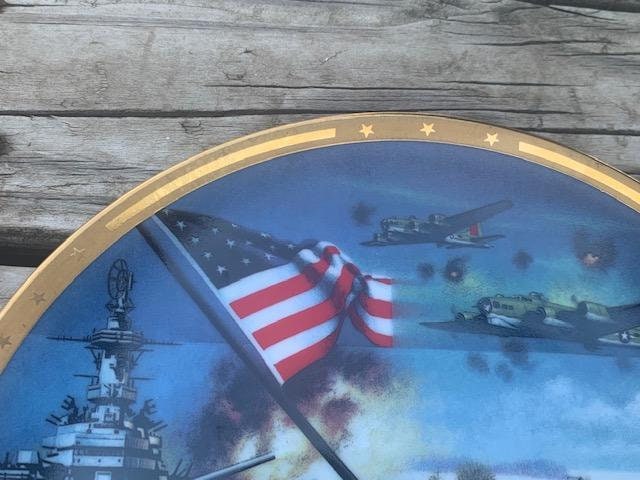 50th Anniversary World War II Commemorative Plate, Hamilton Collection ...