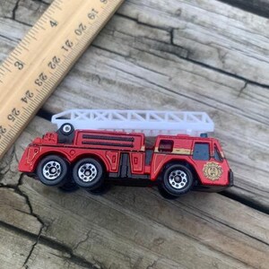 1982 Matchbox Red Fire Engine With Ladder - Etsy