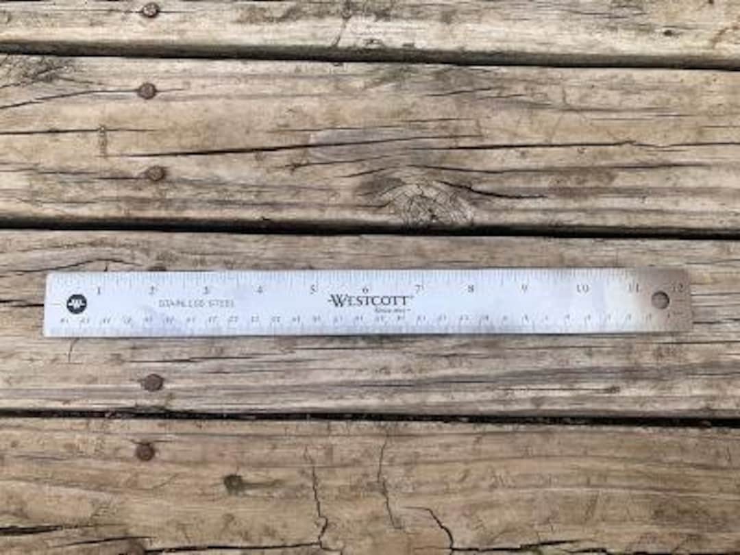 Vintage Westcott Stainless Steel Ruler 12" - Etsy