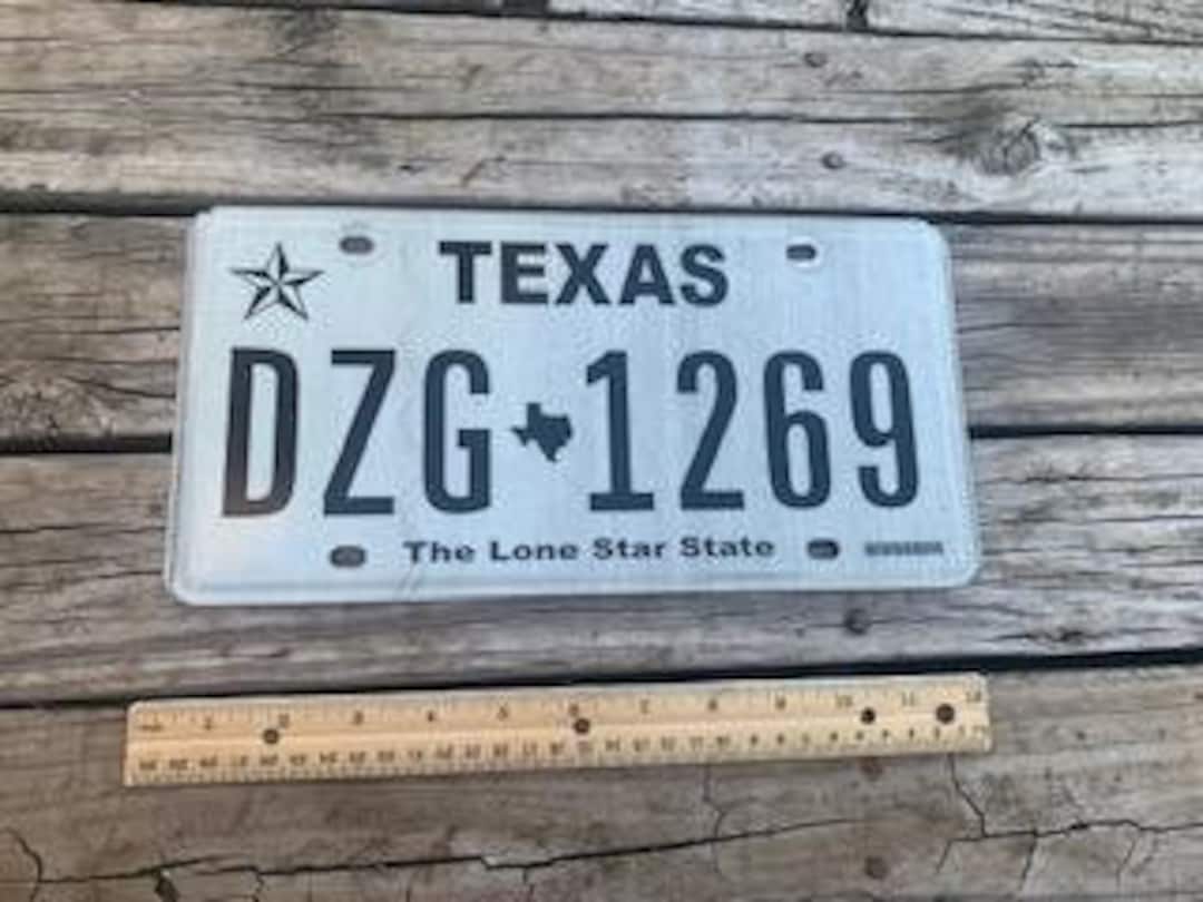 Vintage Texas License Plate - Etsy