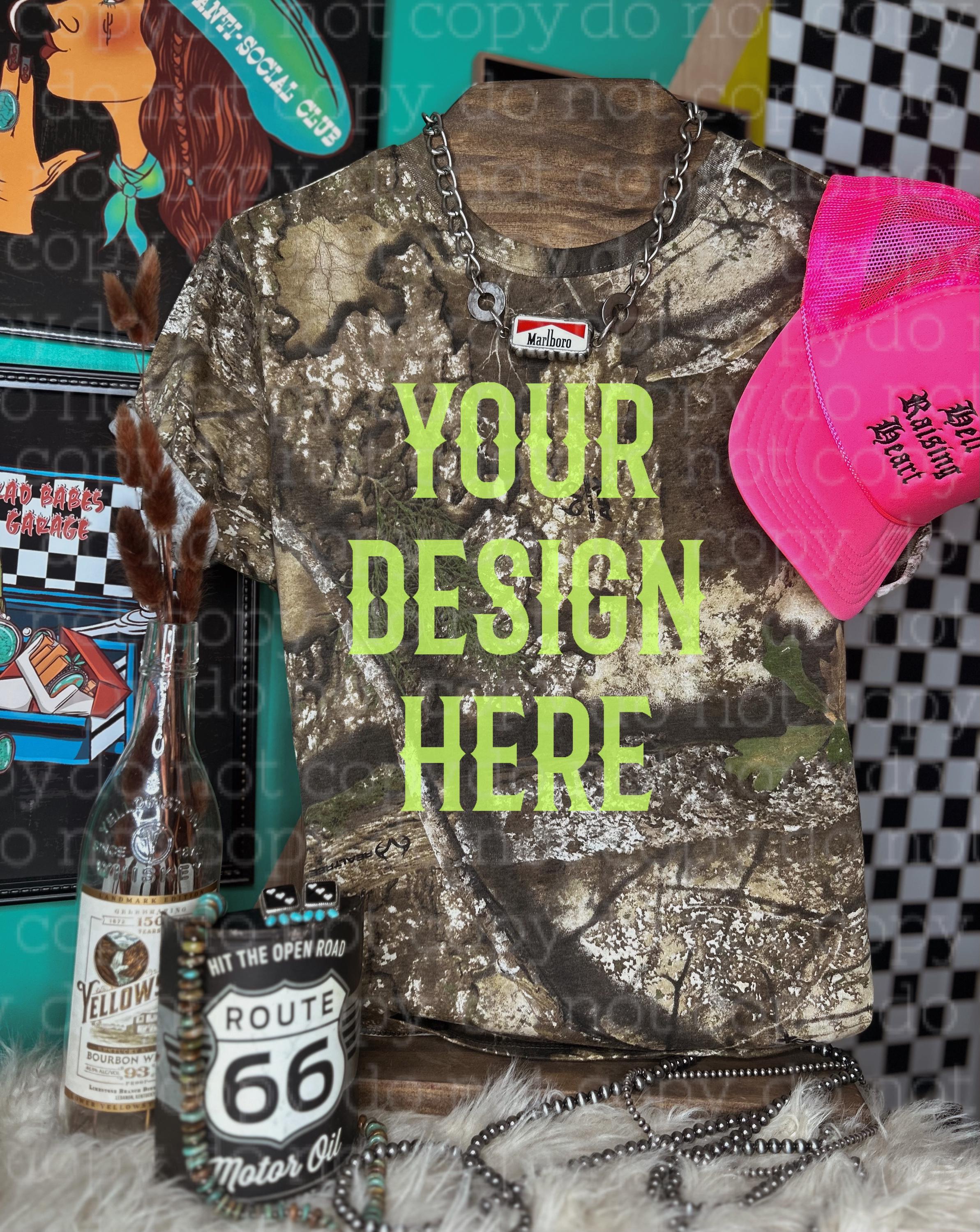 Camo Shirt Mockup, Western, Edgy, Yallternative, Shirt Mockup ...