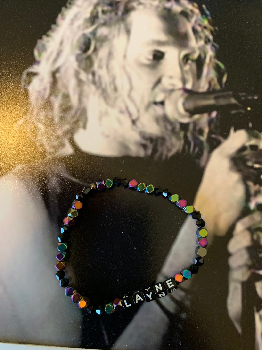 AIC - Layne Staley Stretchy Bracelet - Etsy