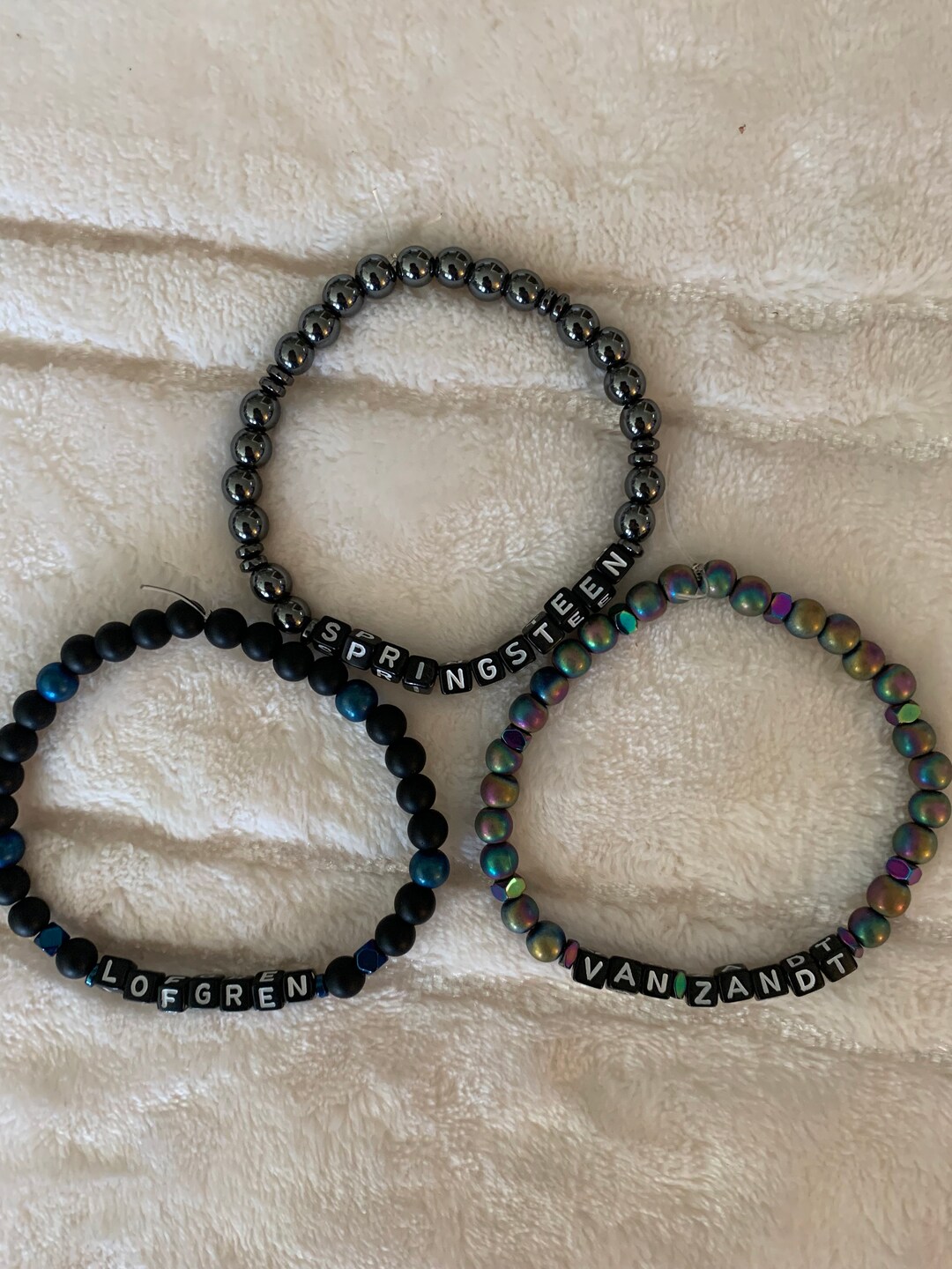 Springsteen, Van Zandt, Lofgren Stretchy Stacking Bracelets - Etsy