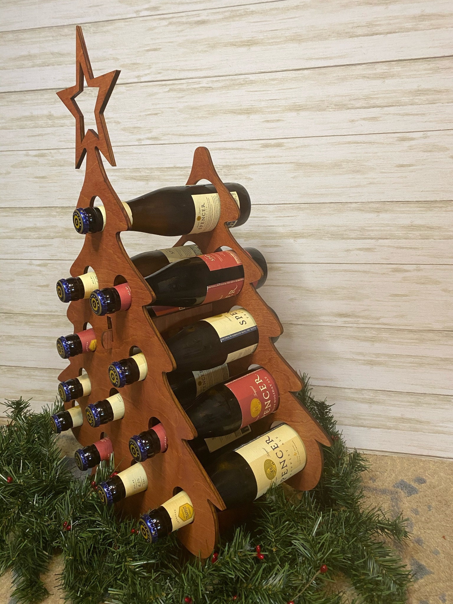 2-in-1 Wine & Beer Christmas Tree Fits 12 Beer Bottles and - Etsy.de