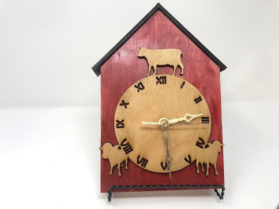 Farm Clock SVG File Package for Glowforge or K40 | Etsy