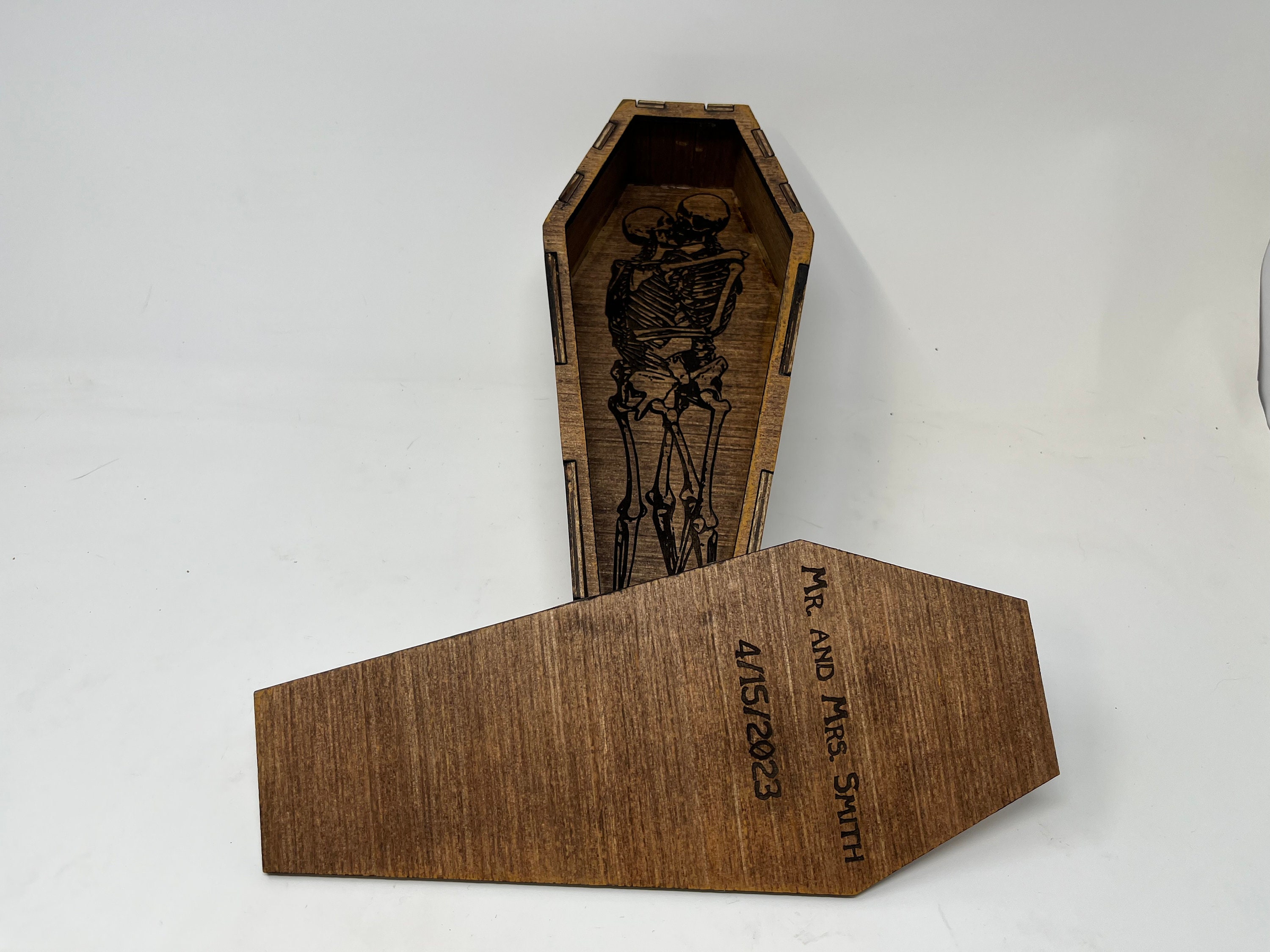 PERSONALIZED Handmade Wooden Coffin-shaped Gift Box - Etsy