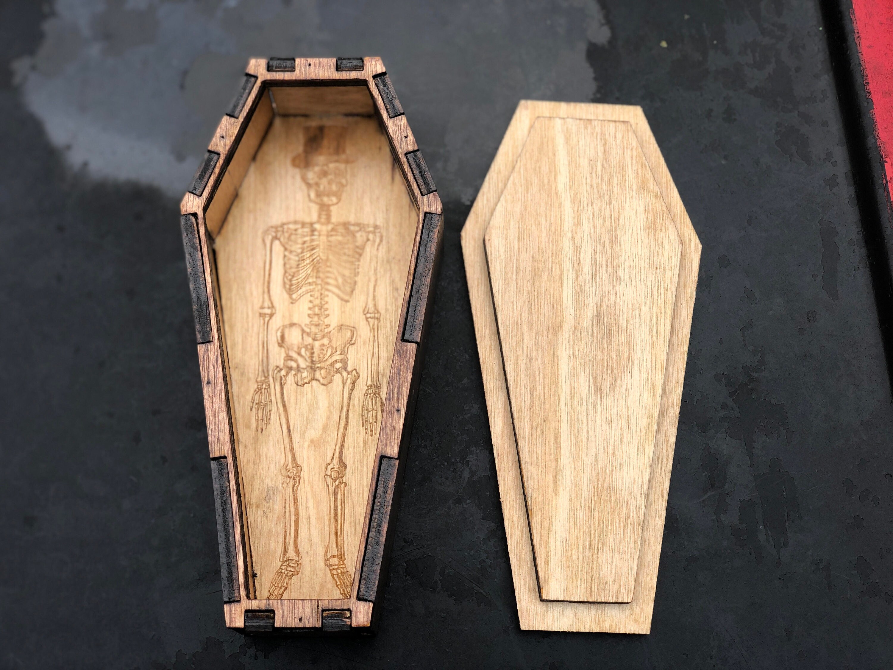 Coffin-shaped Trinket Box With Press-on Lid SVG File BUNDLE - Etsy