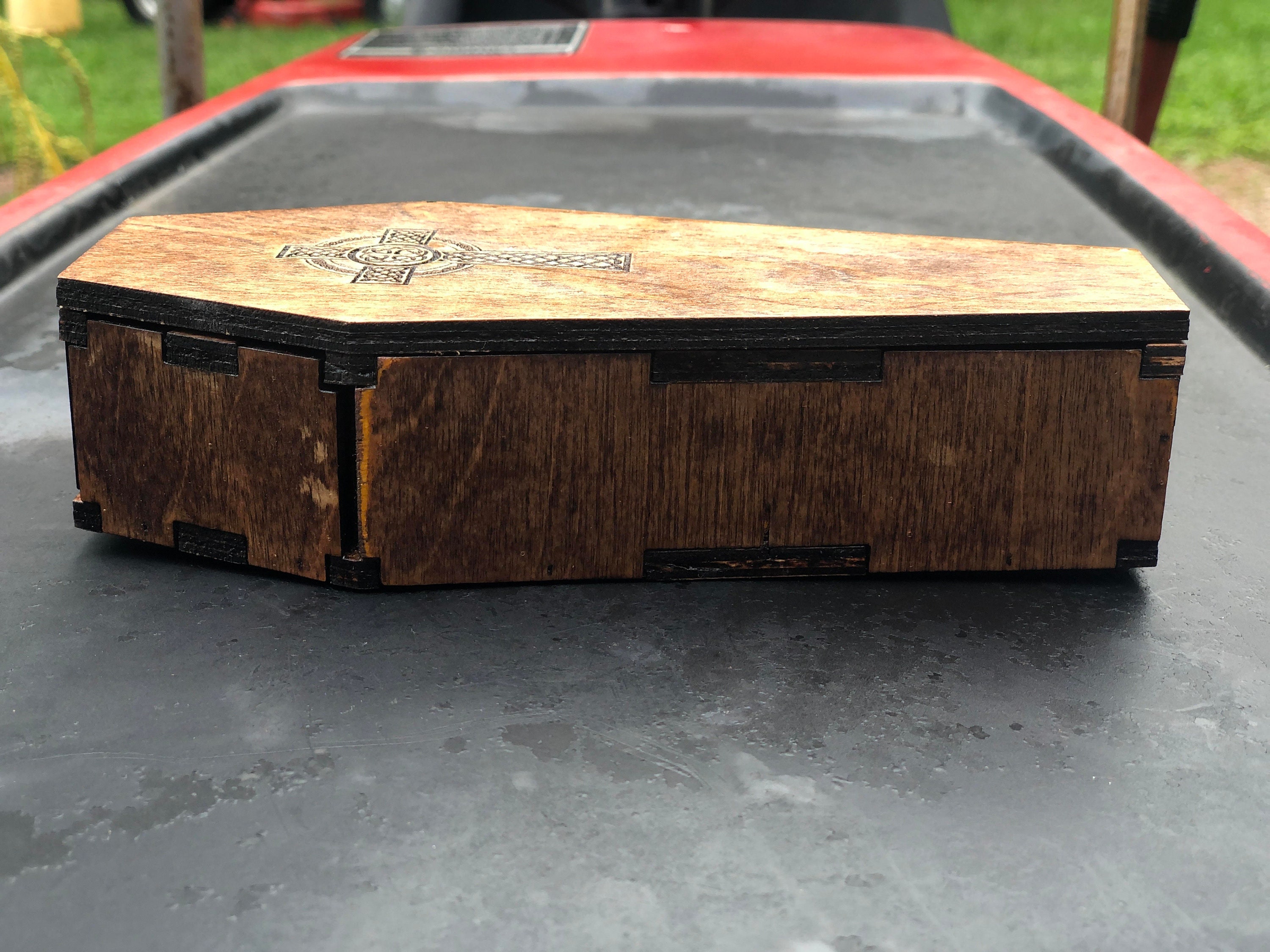 Coffin-shaped Trinket Box With Press-on Lid SVG File BUNDLE - Etsy