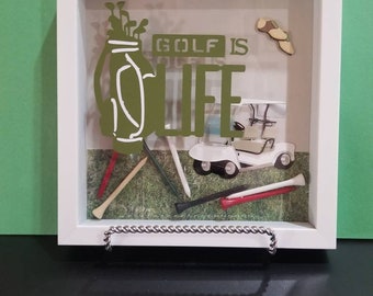 Golf Shadow Box - Etsy