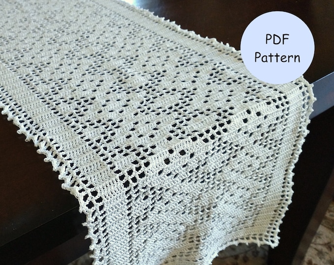 Fairy Garden Filet Crochet Pattern Pdf - Etsy