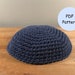 Crochet Pattern: Easy Yarmulke Kippah | Etsy