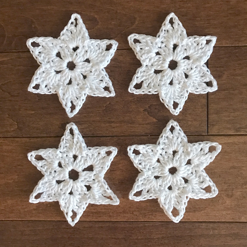 Crochet Pattern: Six Pointed Star Ornament - Etsy