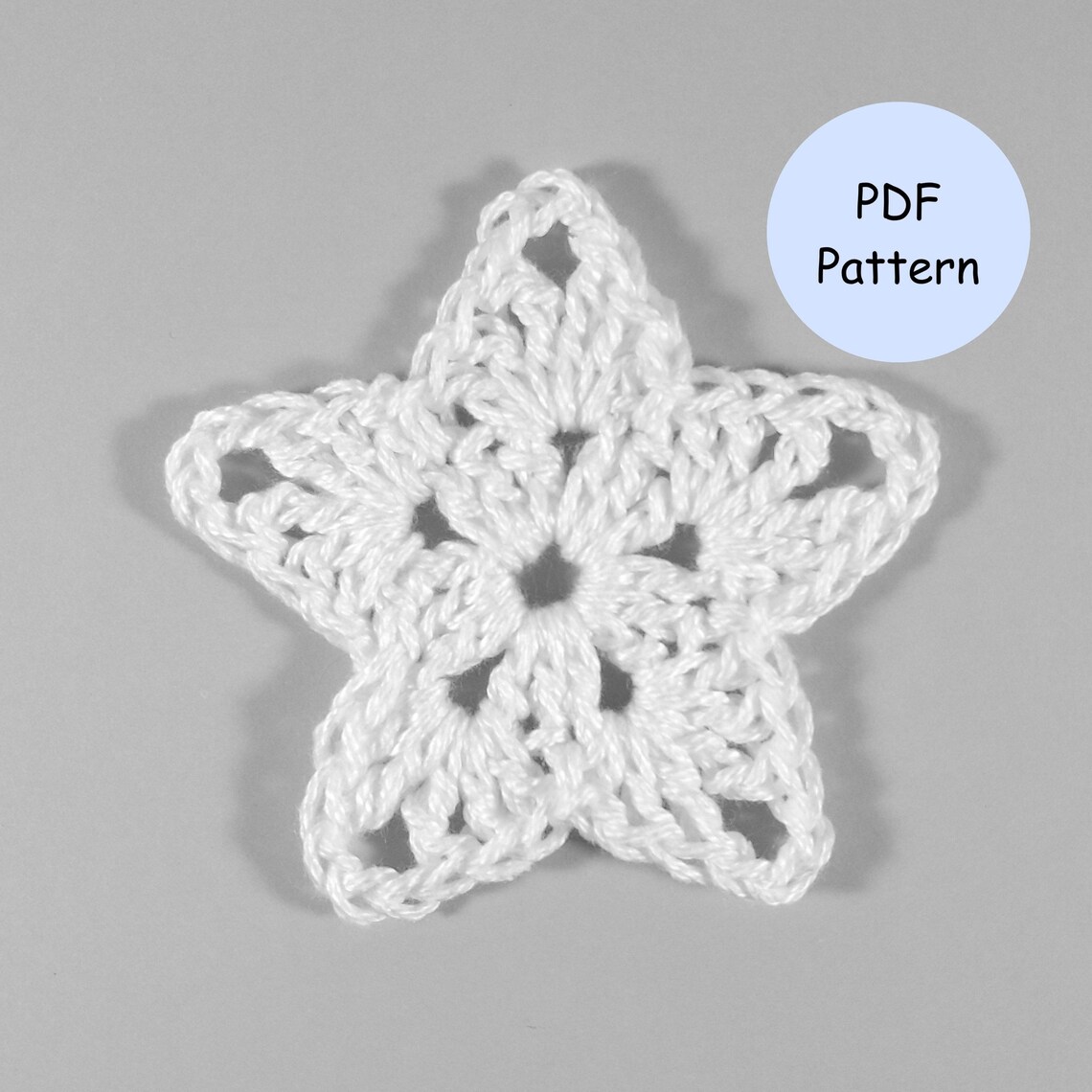 Crochet Pattern: Star Ornament - Etsy