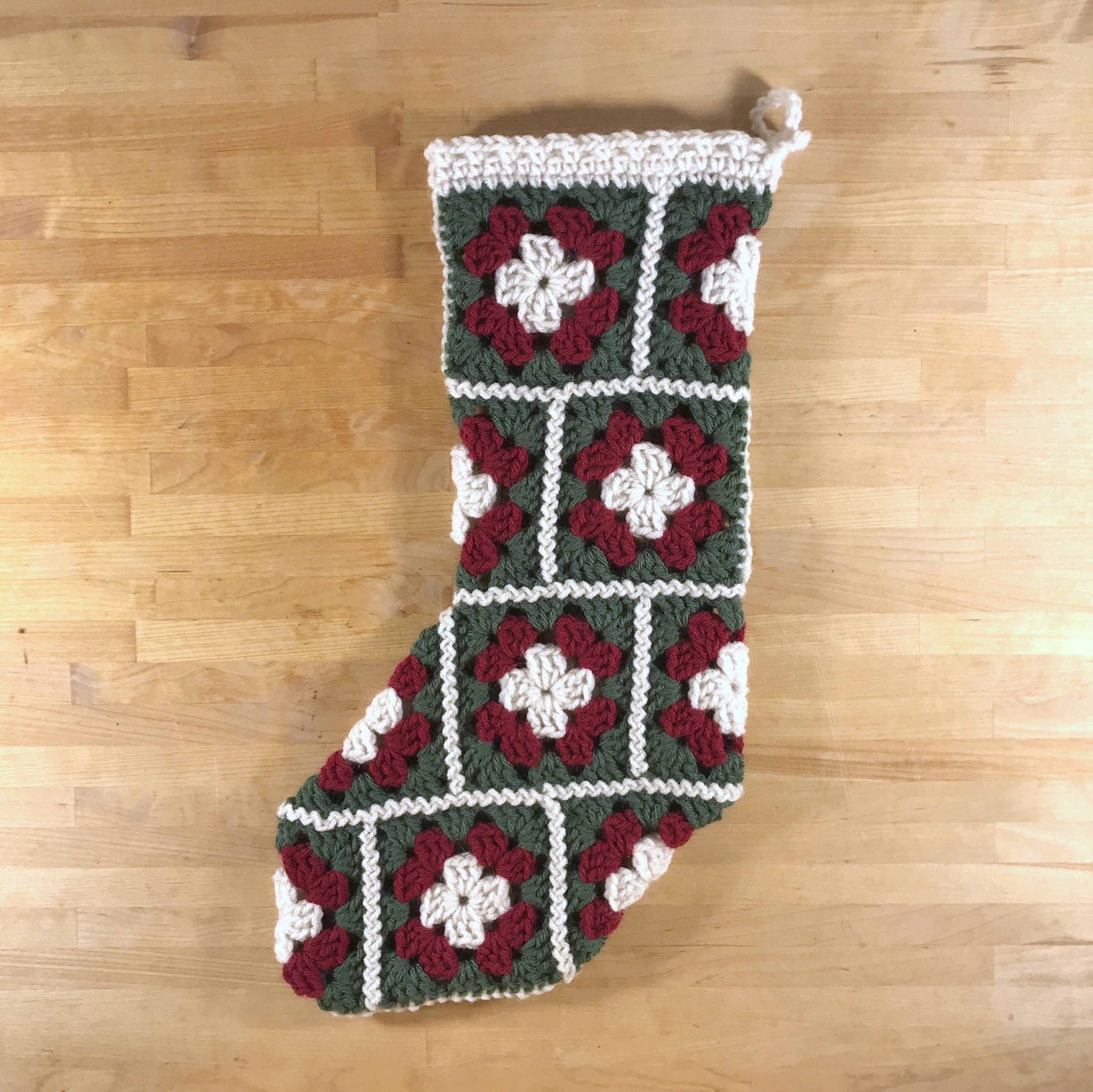 Crochet Pattern: Granny Square Christmas Stocking - Etsy