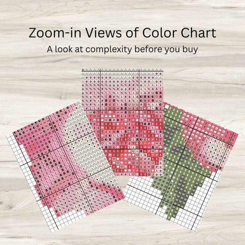Pink Rose Cross Stitch Pattern - PDF Download - Pattern Keeper - Etsy