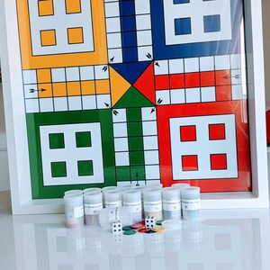Ludo Game Board Glass Ludo Pachisi Dayakattam Ludi Parcheesi Mensch ...