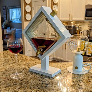 Bourbon Decanter , Drink Dispenser, Beverage Dispensers, Glass Block ...