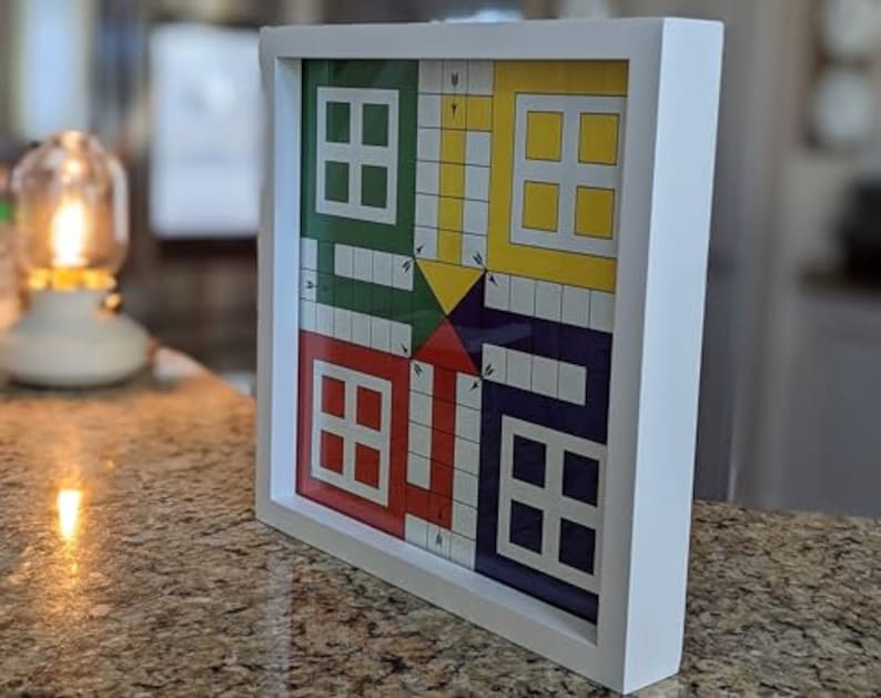 Handcrafted Ludo Game Board: Customizable Family Fun - Etsy